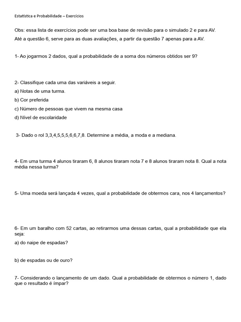 Revis o SM2-AV | PDF