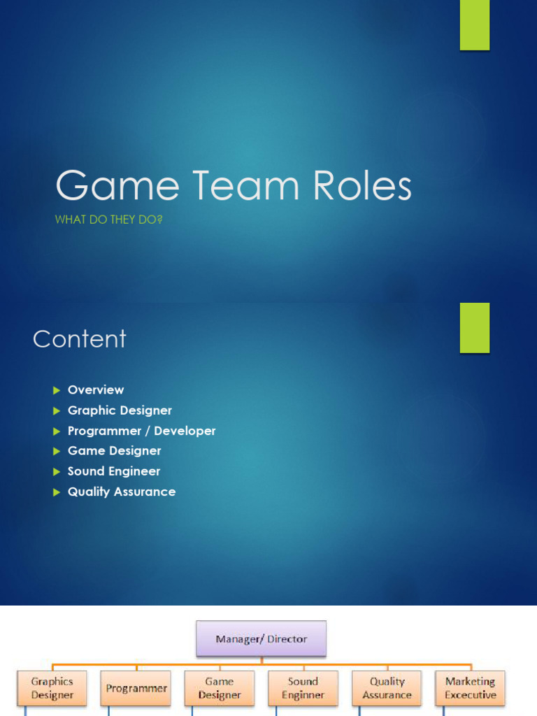 6 - game team roles | PDF