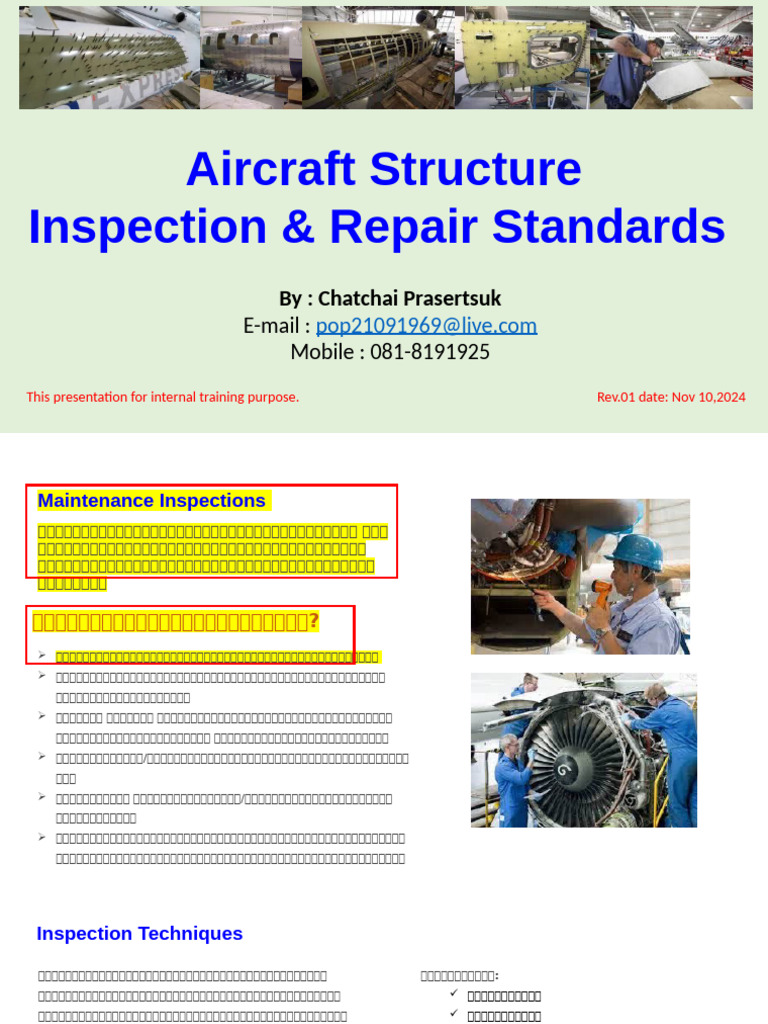 Inspection and Repair Standard | PDF