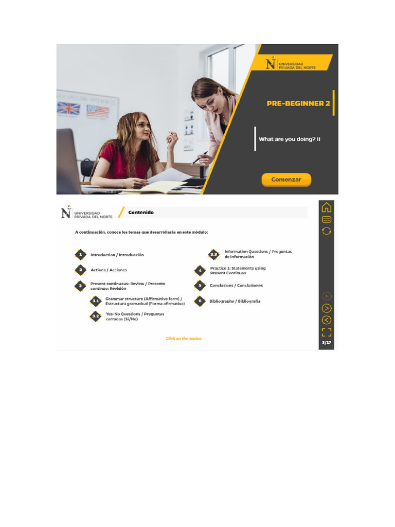 Módulo 6 - Semana 7 - Pre Beginner 2 | PDF