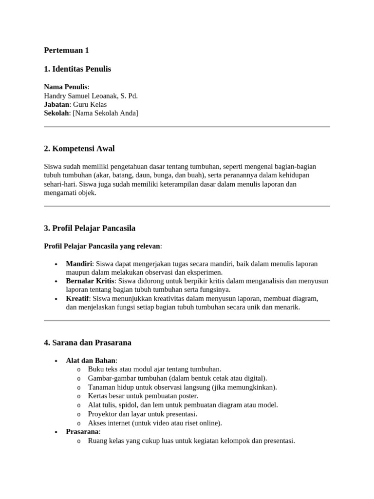 Modul Ajar IPAS Ai | PDF | Kajian Bahasa Asing | Sains & Matematika