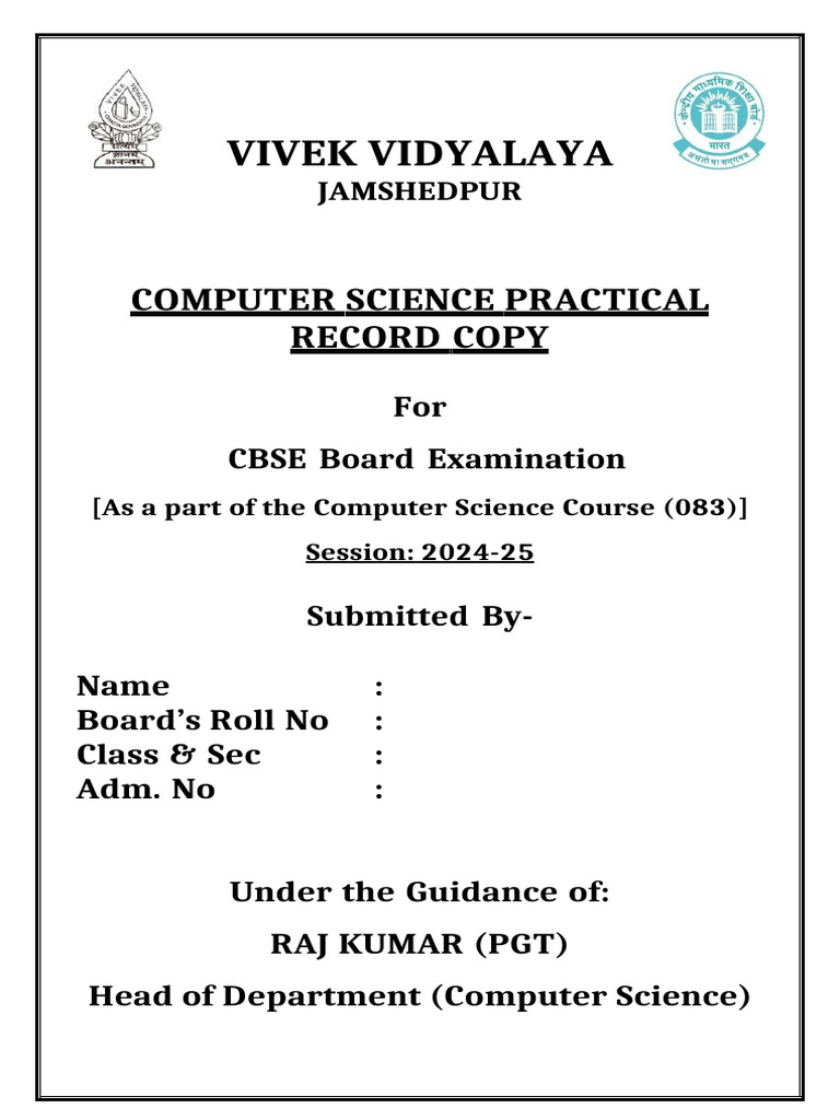 Lab Copy Front Page | PDF