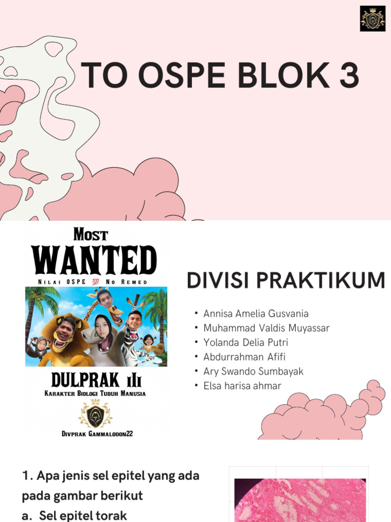Ospe Blok 3 | PDF | Seni | Sains & Matematika