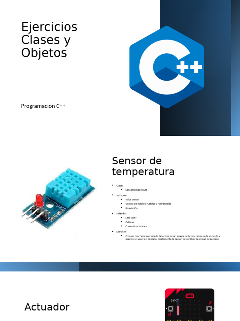 Ejercicios CPP | PDF | Sensor | Ingeniería Informática