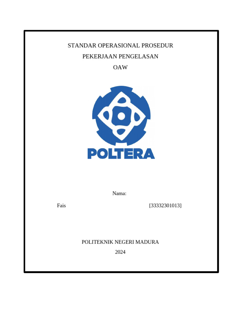 Cover Sop Oaw | PDF