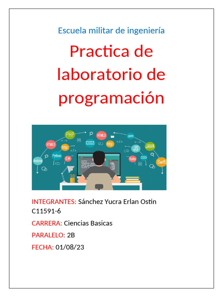 Practica 1 de Programacion | PDF