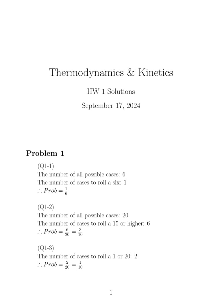HW1 solution | PDF