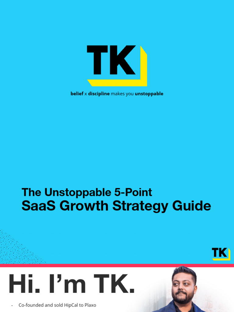 5 Point SaaS Growth Strategy Guide | PDF | Startup Company | Small ...
