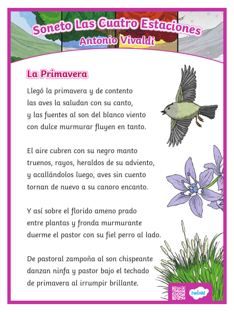 Sonetos de las Cuatro Estaciones | PDF | Fenómenos de la tierra