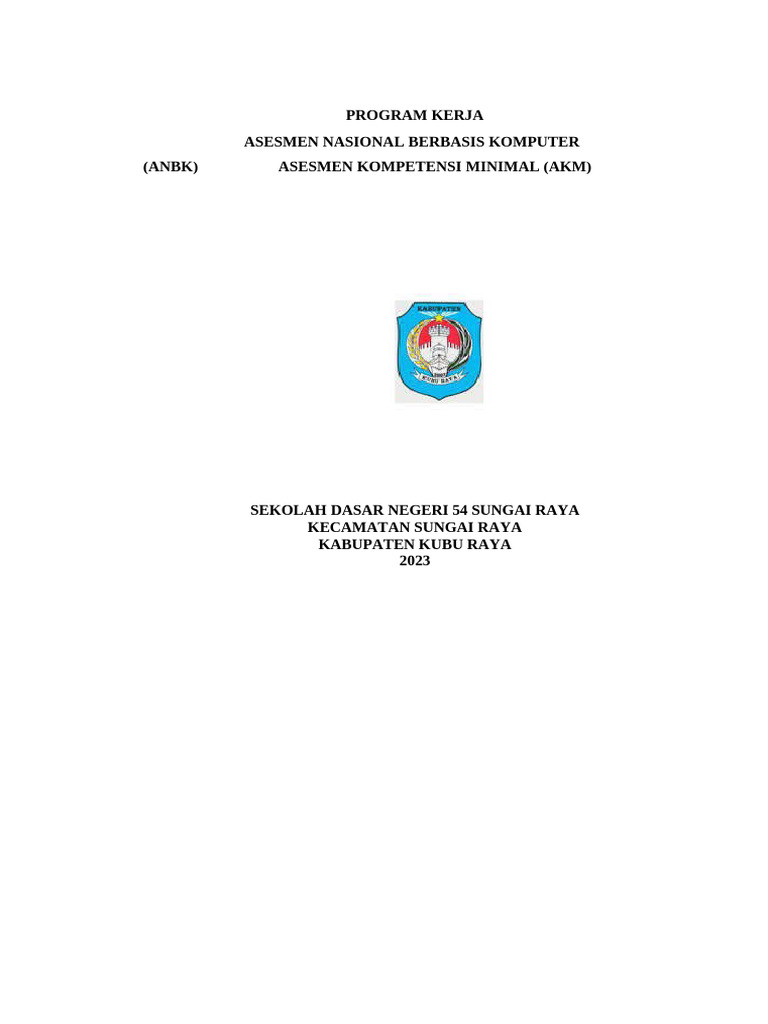 Rencana Pprogram - Anbk | PDF | Karier & Perkembangan | Komputer