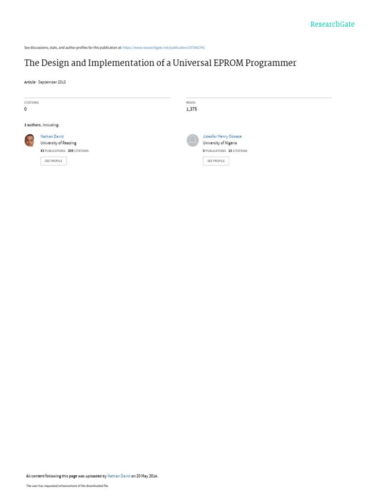 IJERTV2IS90700 | PDF | Read Only Memory | Random Access Memory