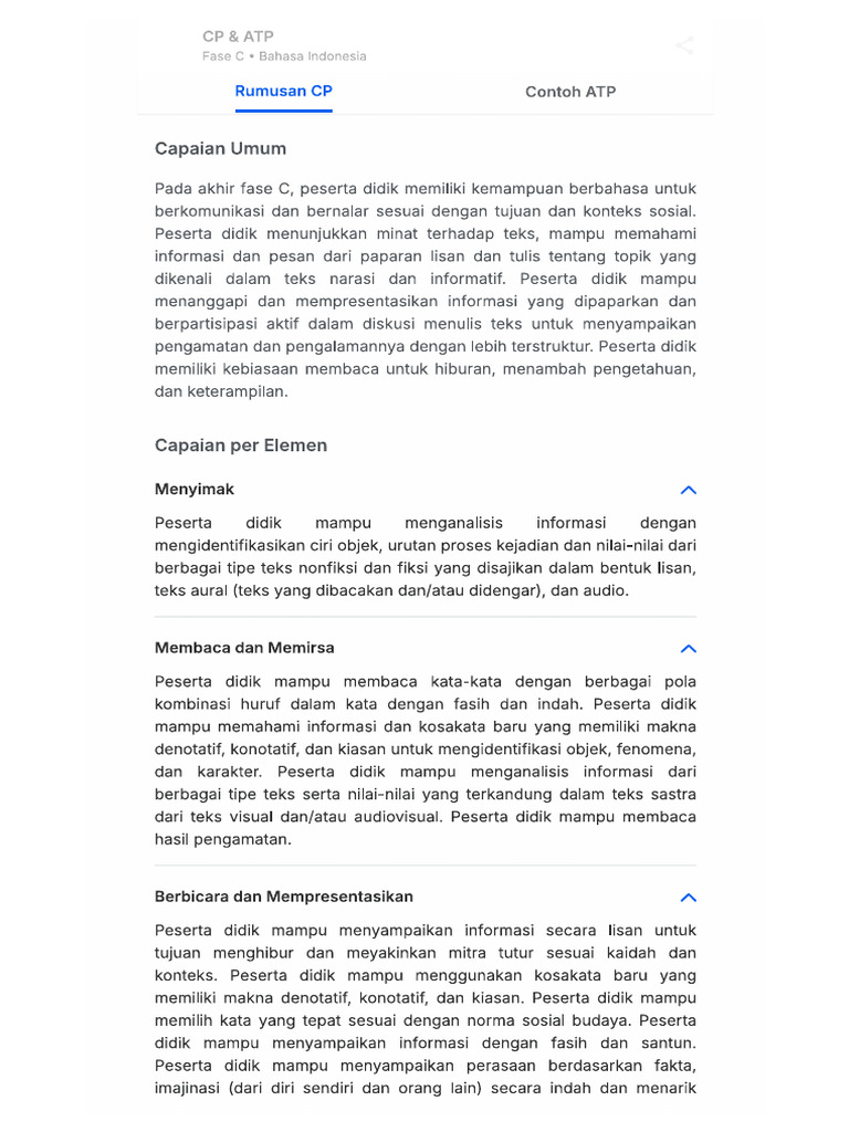CP Bahasa Indonesia | PDF