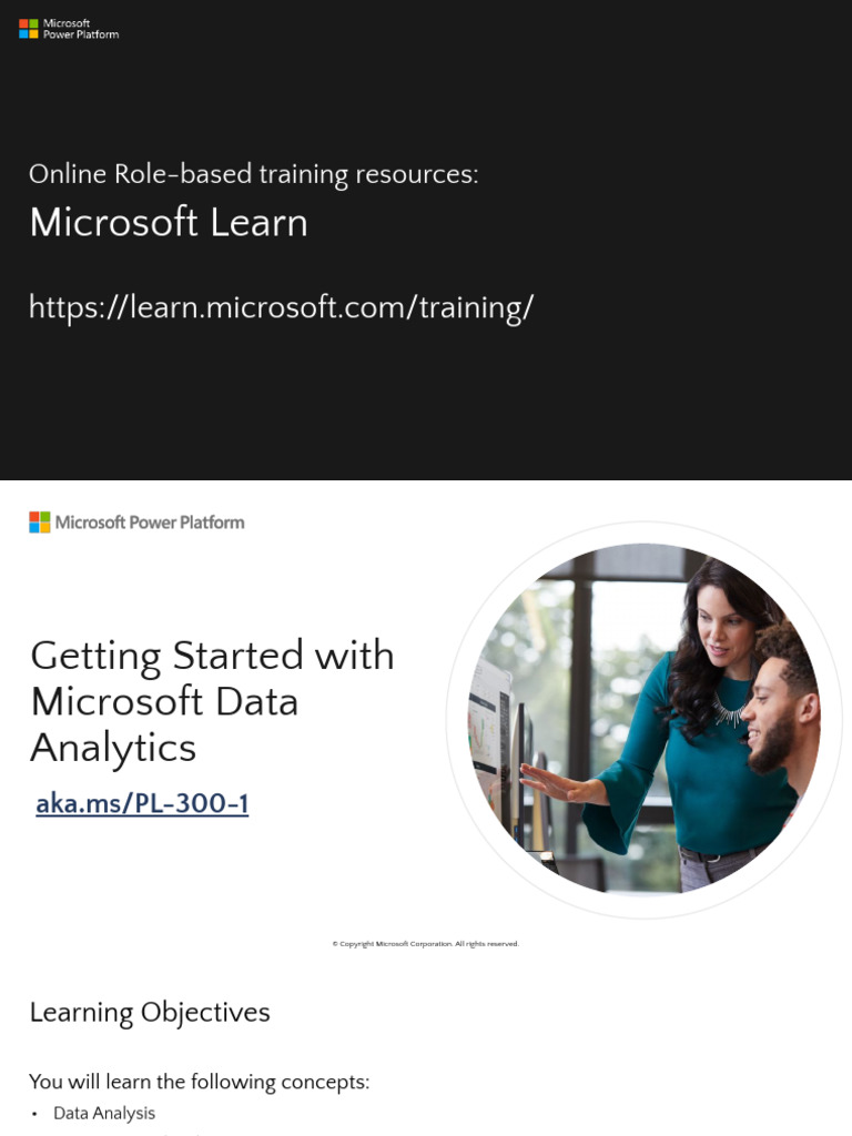 PL 300T00A ENU Powerpoint01 | PDF | Analytics | Data Analysis