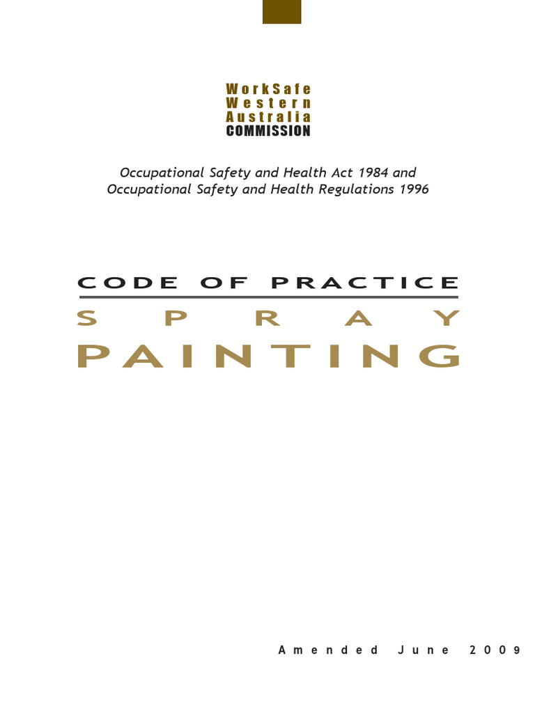 Spray Painting Legislation | PDF | Occupational Safety And Health