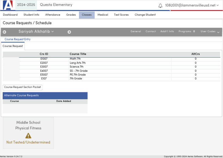 Course Requests - Class Scheduling 2 | PDF