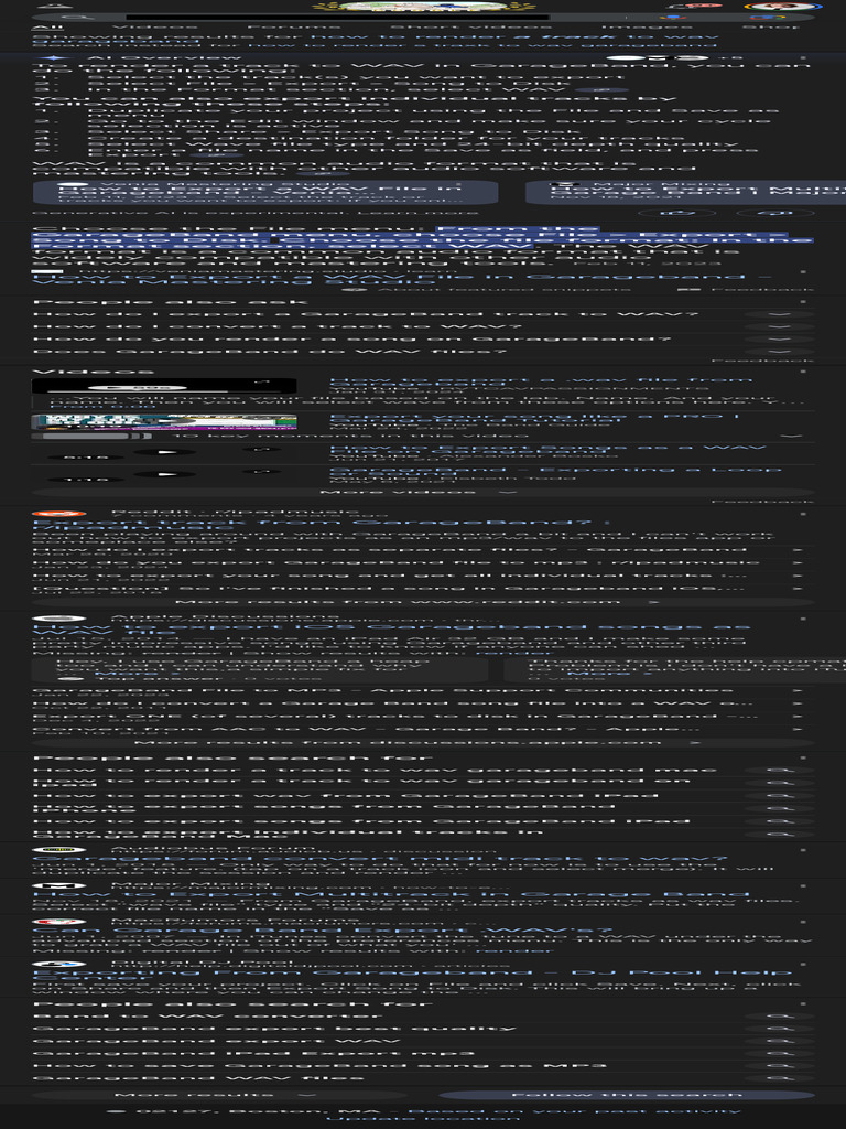 How To Render S Traxk To Wav Garageband - Google Search | PDF | Garage ...