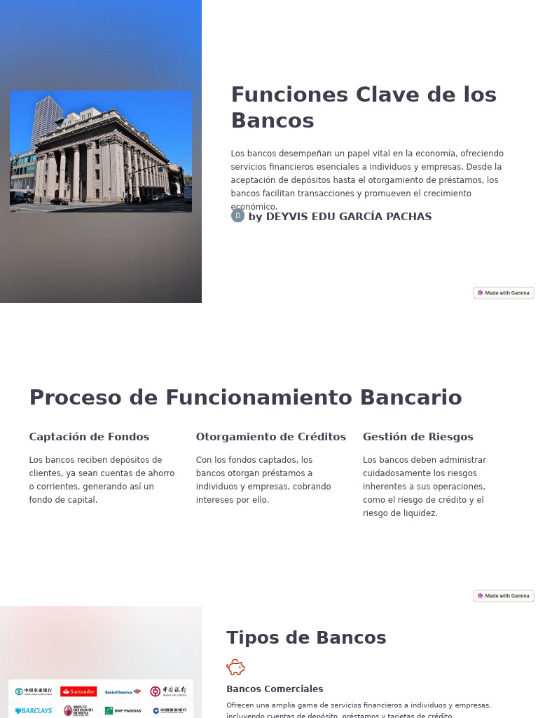 Funciones Clave de Los Bancos | PDF | Bancos | Préstamos