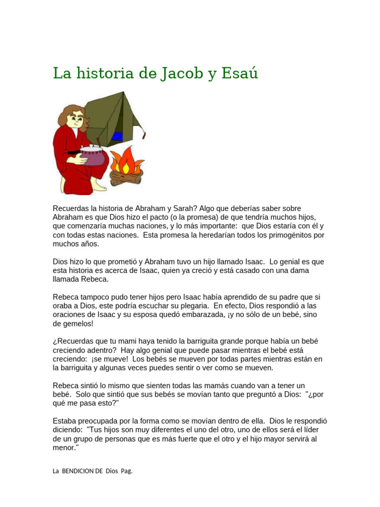 Jacob y Esau | PDF | Jacob | Isaac
