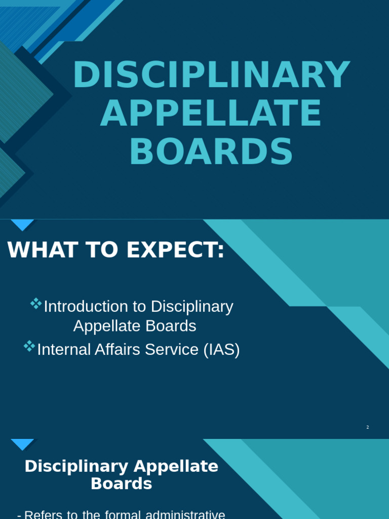 Disciplinary Appellate Boards by Carl Joaquin | PDF | Appeal | Police