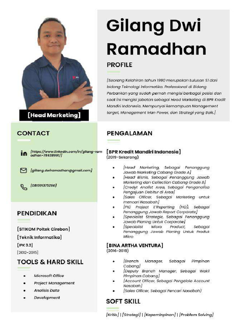 CV Gilang | PDF
