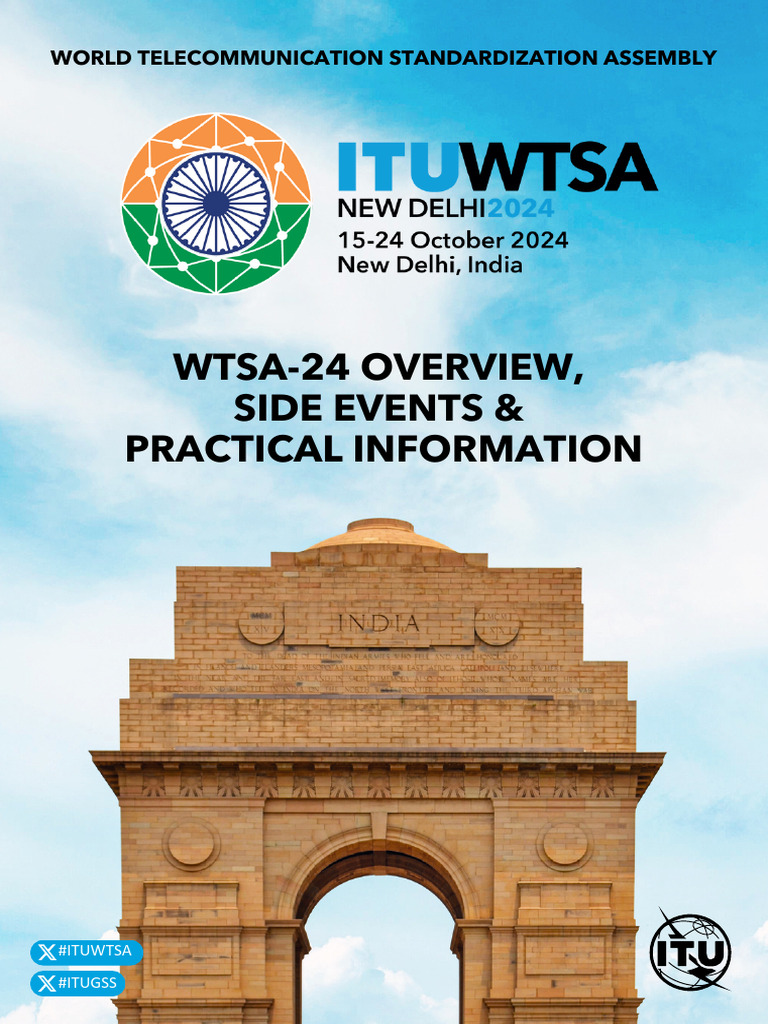 WTSA-24 GSS-24 Brochure - Opening Ceremony - Updated 11.10 | PDF | Itu T