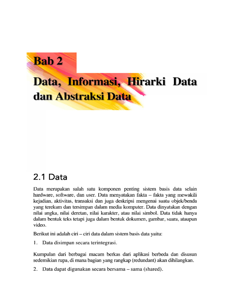 SBD 02 Data Informasi | PDF