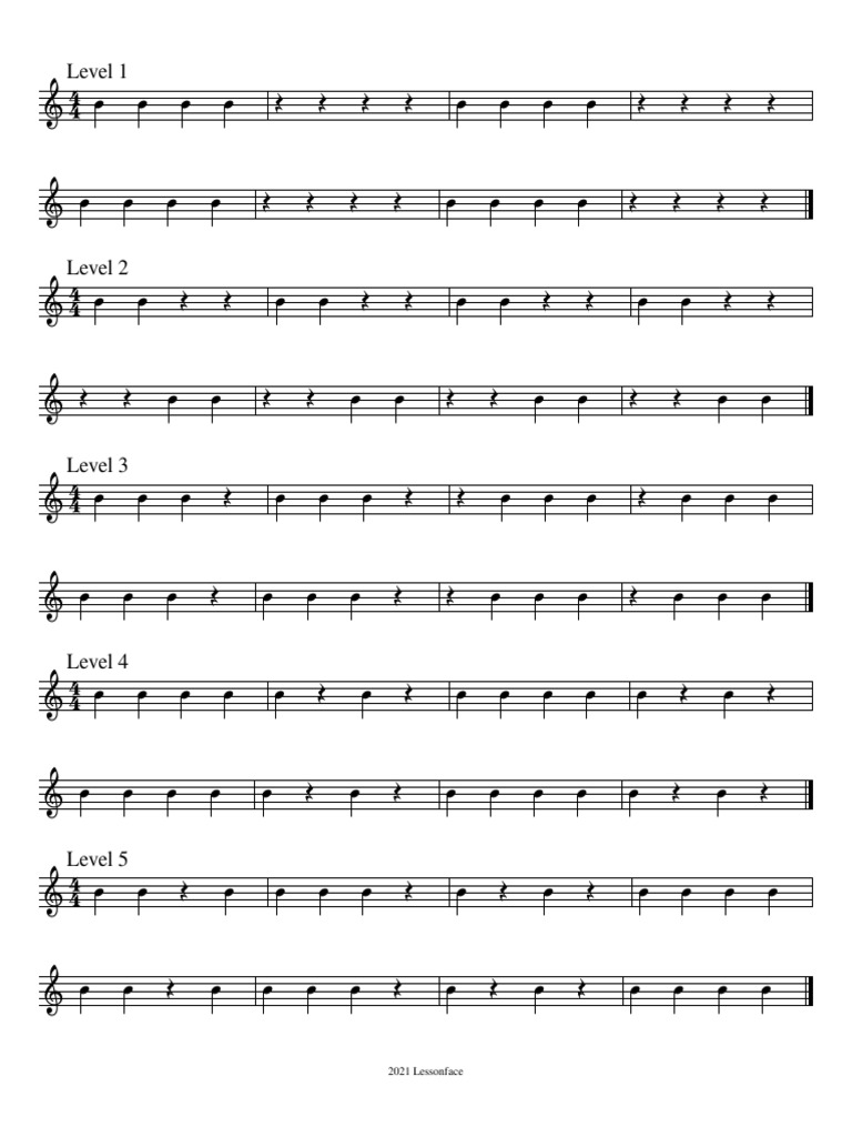 Rhythm Exercises | PDF
