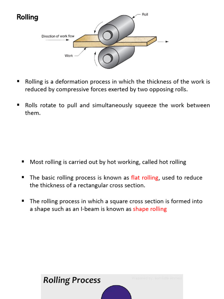 Rolling Operation | PDF | Rolling (Metalworking) | Physical Quantities