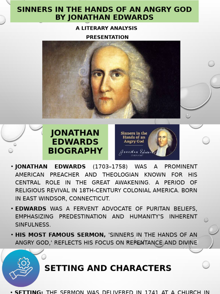 Sinners in The Hands of An Angry God Analysis | PDF | Jonathan Edwards ...