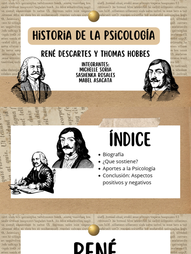Historia de La Psicología - René Descartes y Thomas Hobbes - Michelle ...