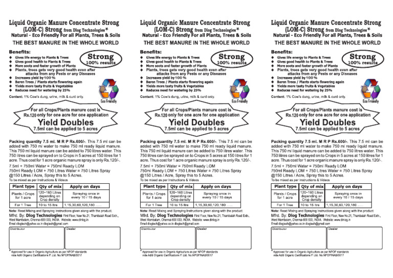 English LOM C S Leaflet A4 For Print | PDF