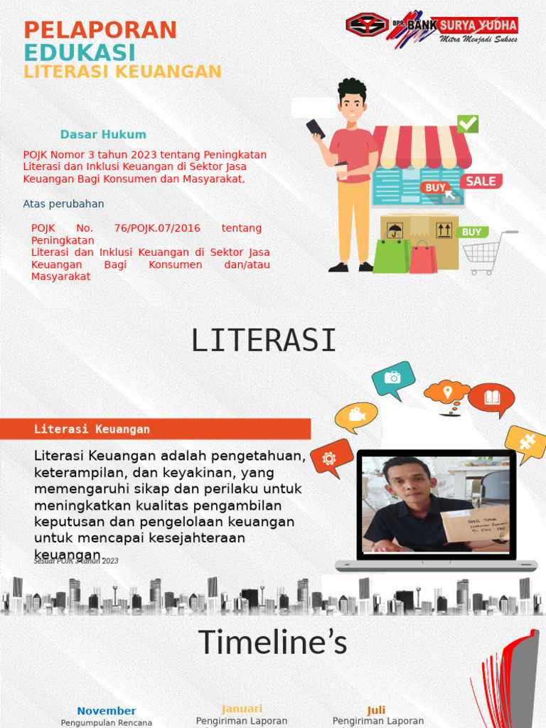 Laporan Edukasi Literasi New | PDF | Karier & Perkembangan