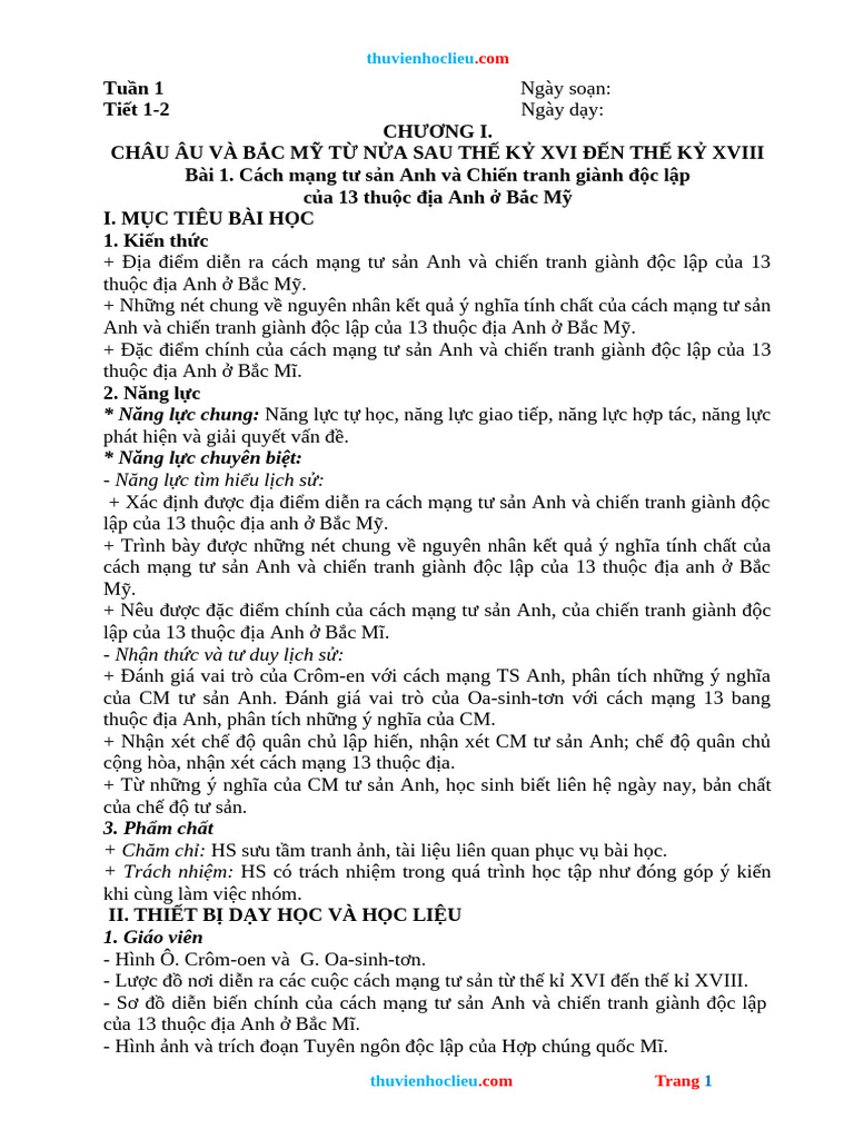 GA Lich Su 8 KNTT Hoc Ky 1 | PDF