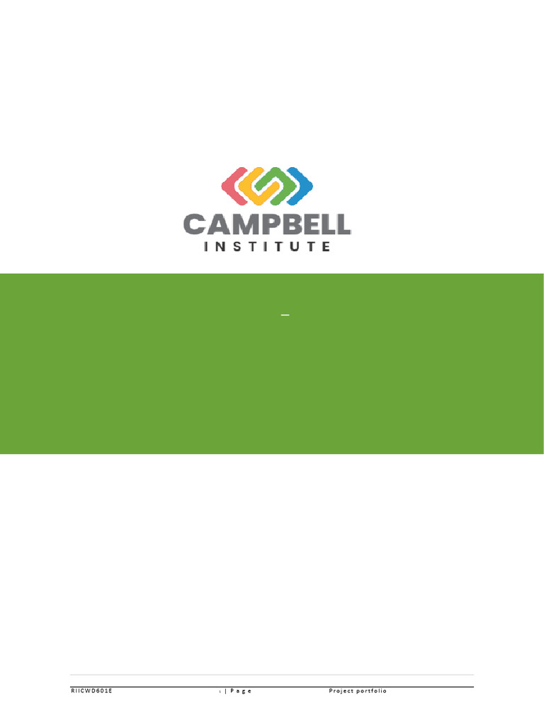 RIICWD601E Project Portfolio - Student Template - v1.1 July 2024 ... RIICWD601E Project Portfolio - Student Template - v1.1 July 2024 ...
