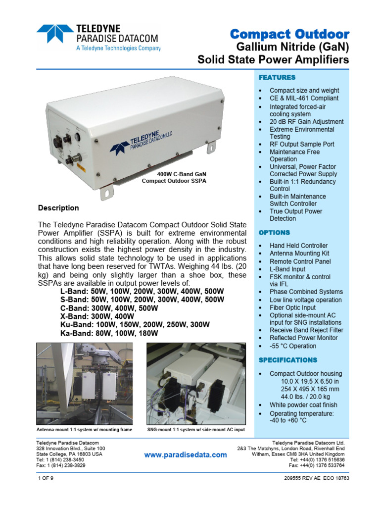 Compact HPA 209555 RevAE | PDF | Alternating Current | Amplifier
