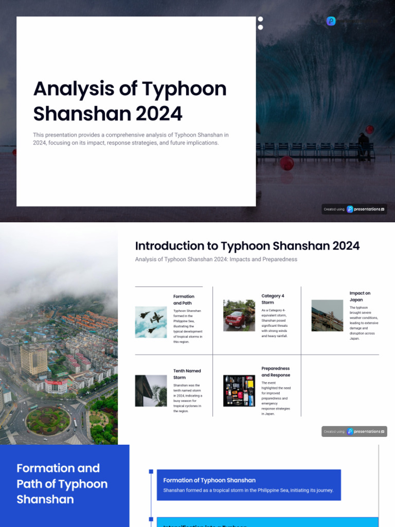 Typhoon Shanshan 2024 Analysis | PDF