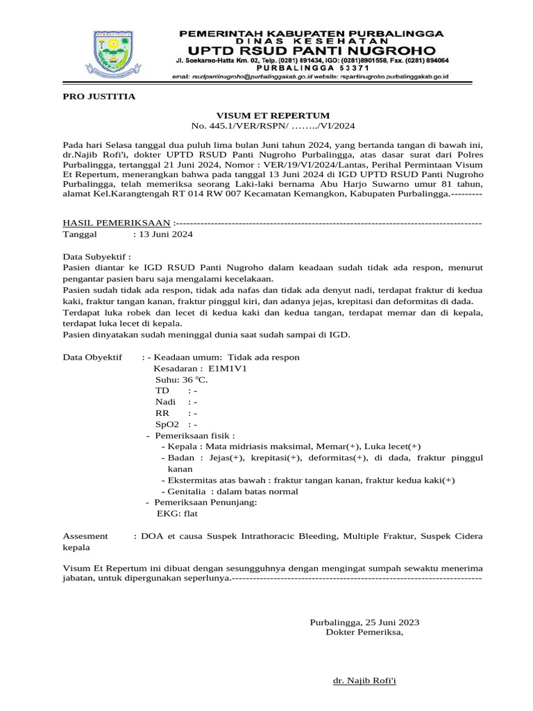 VISUM ET REPERTUM FORMAT Fix | PDF