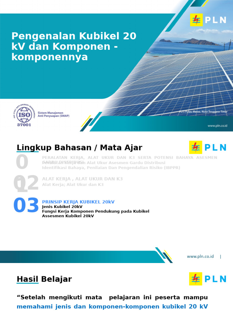 Materi Tayang 3 - Prinsip Kerja Kubikel 20kV | PDF