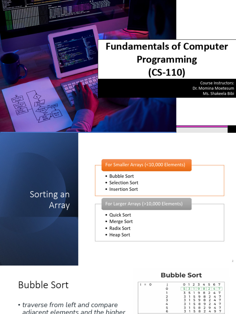 Searching And Sorting Arrays Pdf Applied Mathematics Software Engineering