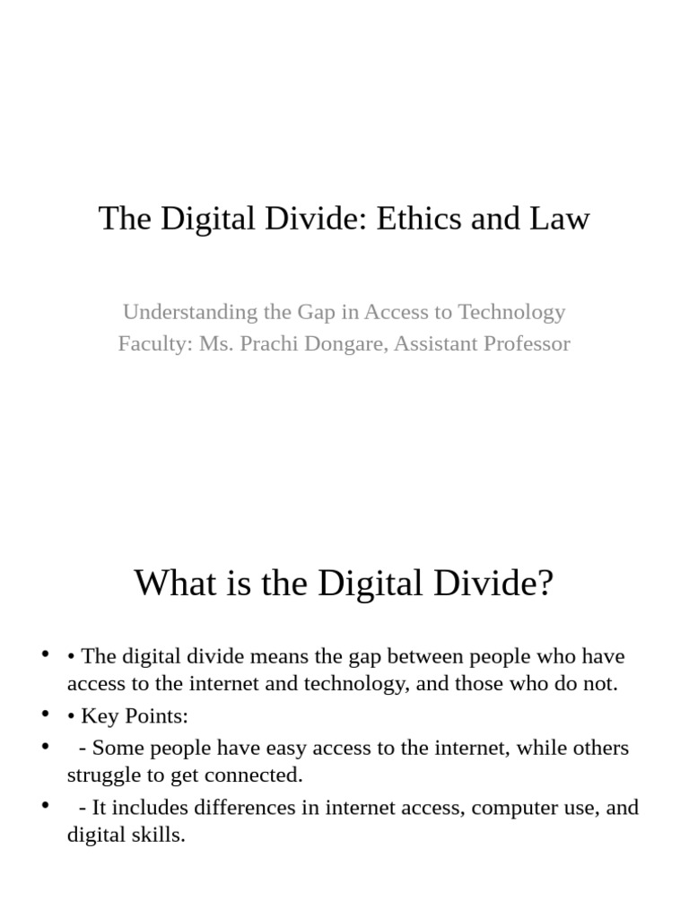 Digital Divide 1 | PDF | Social Science | Computers