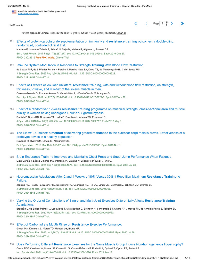 2 - Training Method Resistance Training - Search Results - PubMed | PDF ...