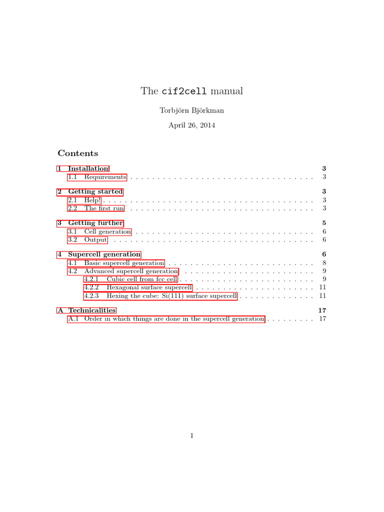 Cif 2 Cell | PDF | Crystal Structure | Rotation