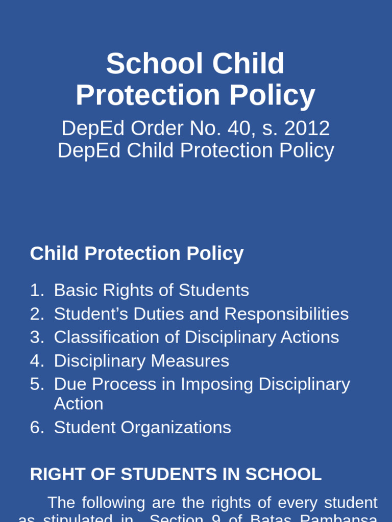 School Child Protection Policy | PDF | Blouse