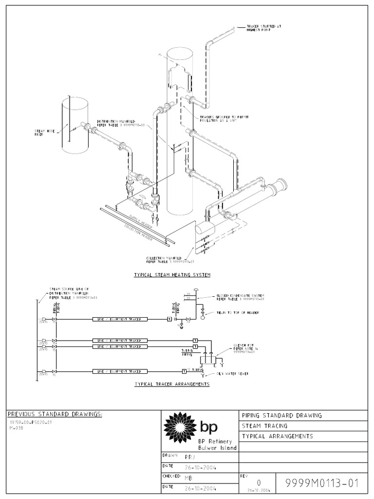 9999M0113!01!0 (Steam Tracing Typical Arrangement) | PDF