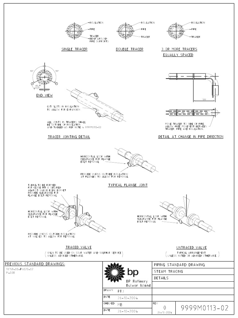 9999M0113!02!0 (Steam Tracing Details) | PDF
