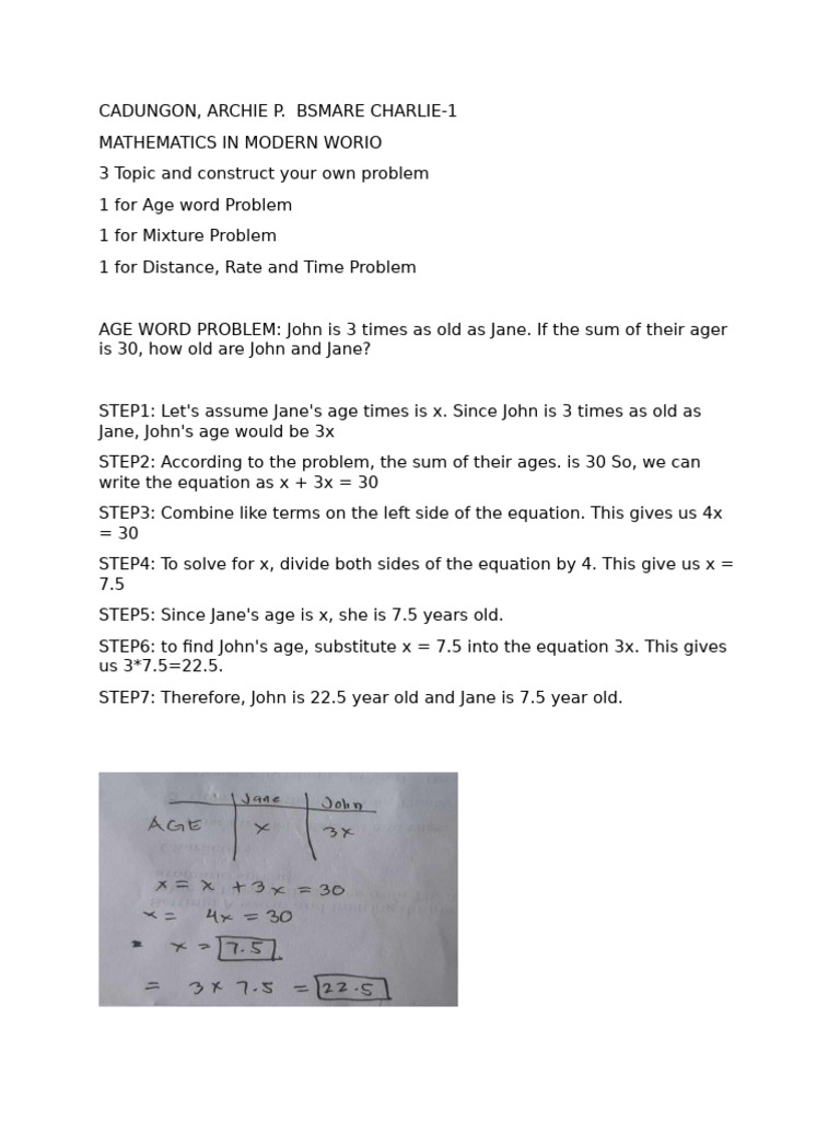Math Problem-Solving Examples | PDF | Volume | Concentration