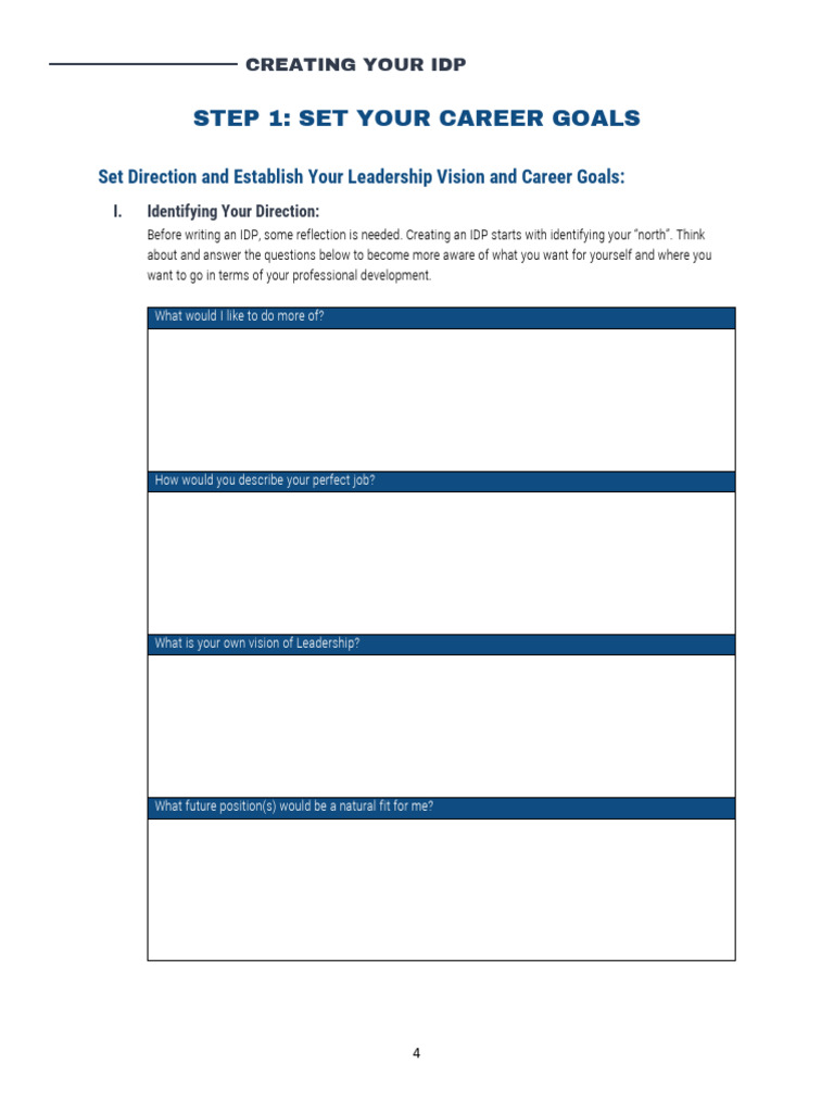 IDP Step 1f | PDF | Goal | Cognition