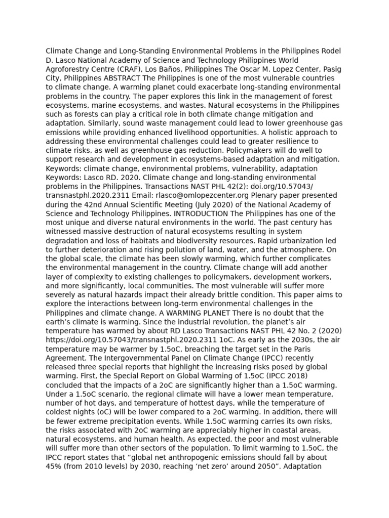 Climate Change | PDF | Climate Change | Climate Change Mitigation Climate Change | PDF | Climate Change | Climate Change Mitigation