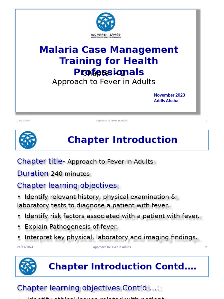 Chapter 2. Approach To Fever in Adults Draft | PDF | Fever | Infection