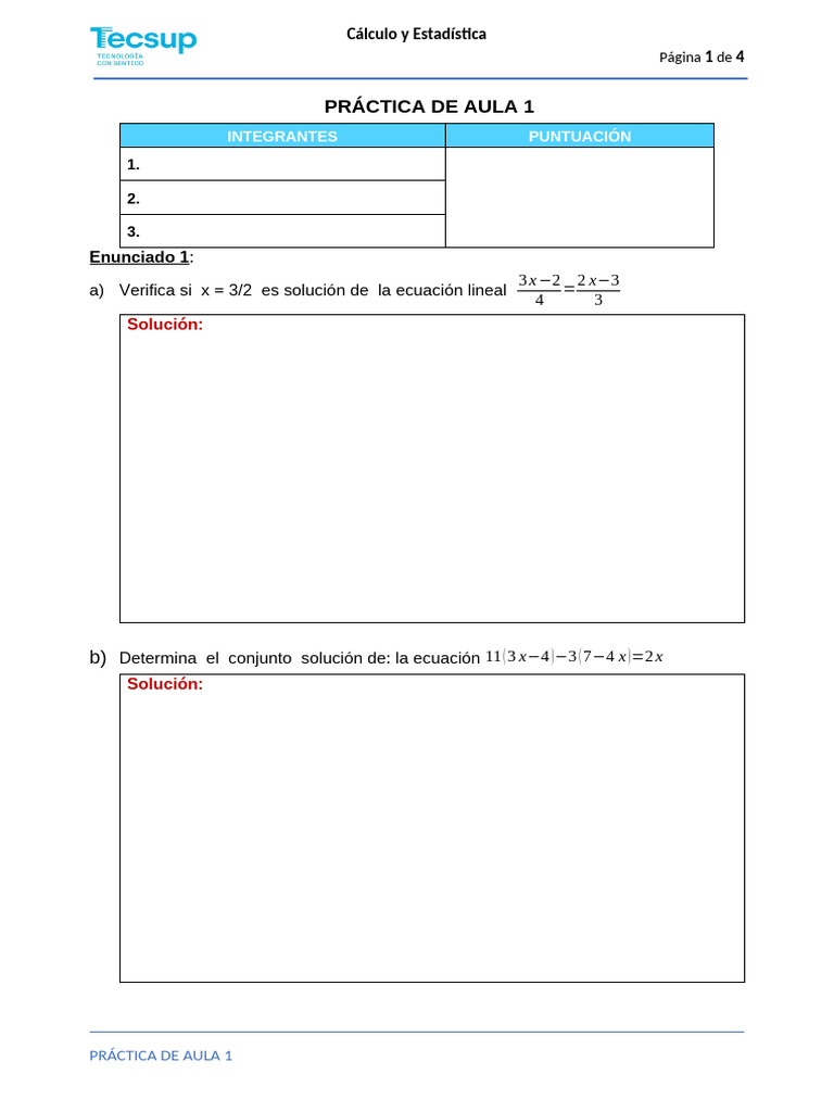 Práctica de Aula 01 Fila A | PDF